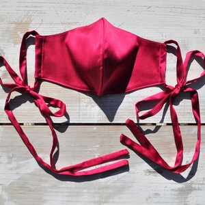 Wedding Silky Mask, Bridal Silk Mask, Duoble Layer Mask, Lingerie Mask ...