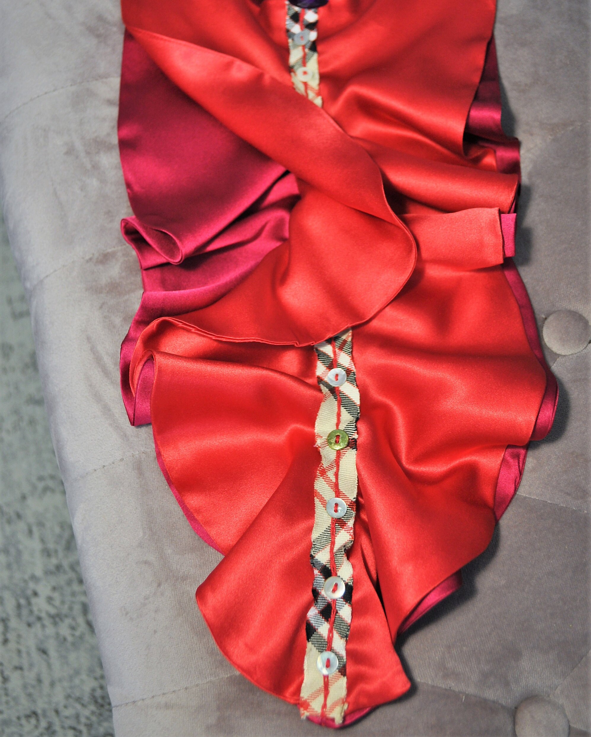 Necktie Ruffle Jabot, Lace Necktie Jabot, Coquillier Jabot Tie, Lace ...