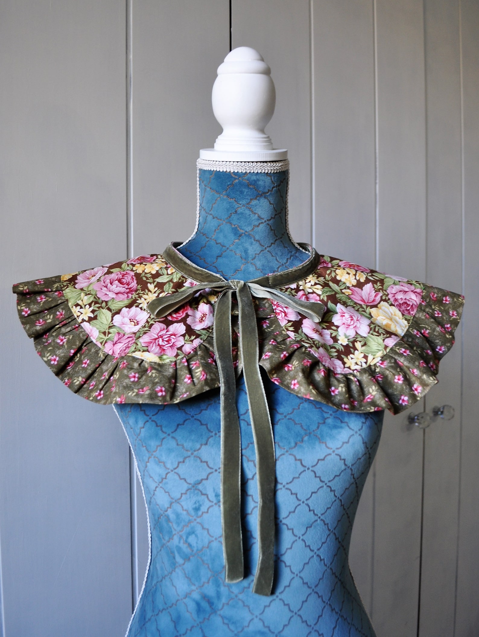 Extra Large Collar Removable Collar Peter Pan Collar Rustic - Etsy