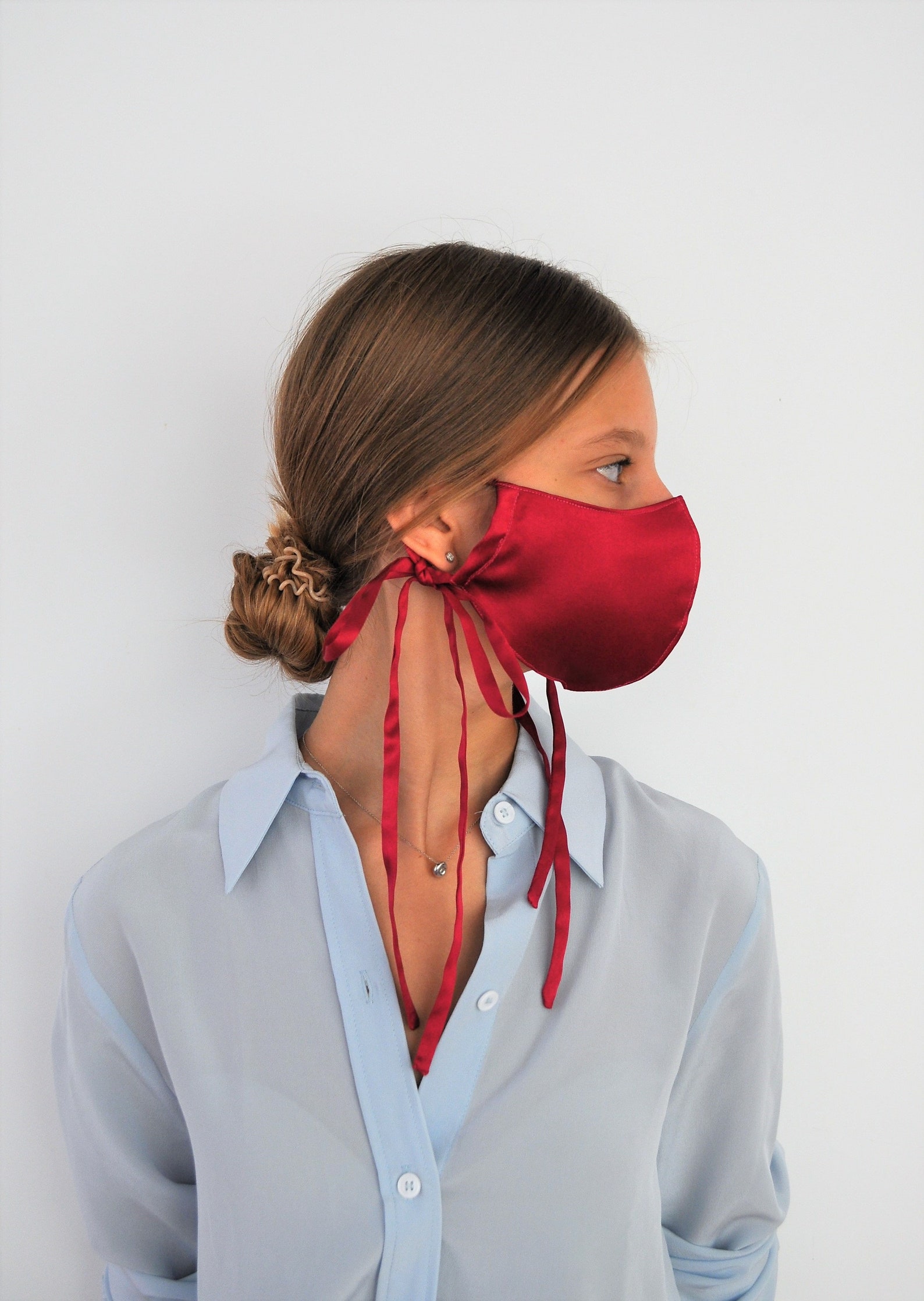 Wedding Silky Mask, Bridal Silk Mask, Duoble Layer Mask, Lingerie Mask ...