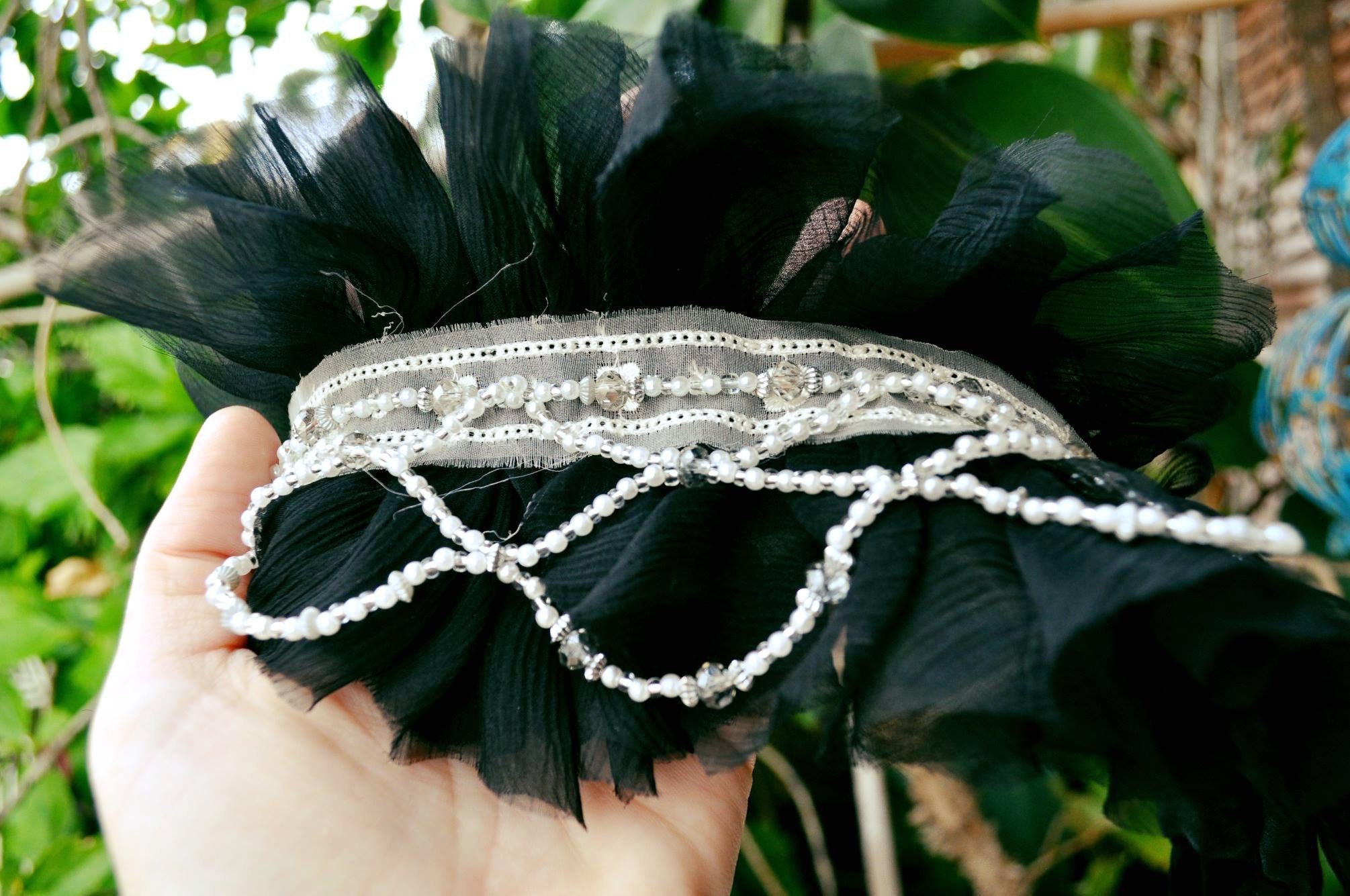 Ruffle Black Collar Lace Black Choker Wedding Lace Collar - Etsy