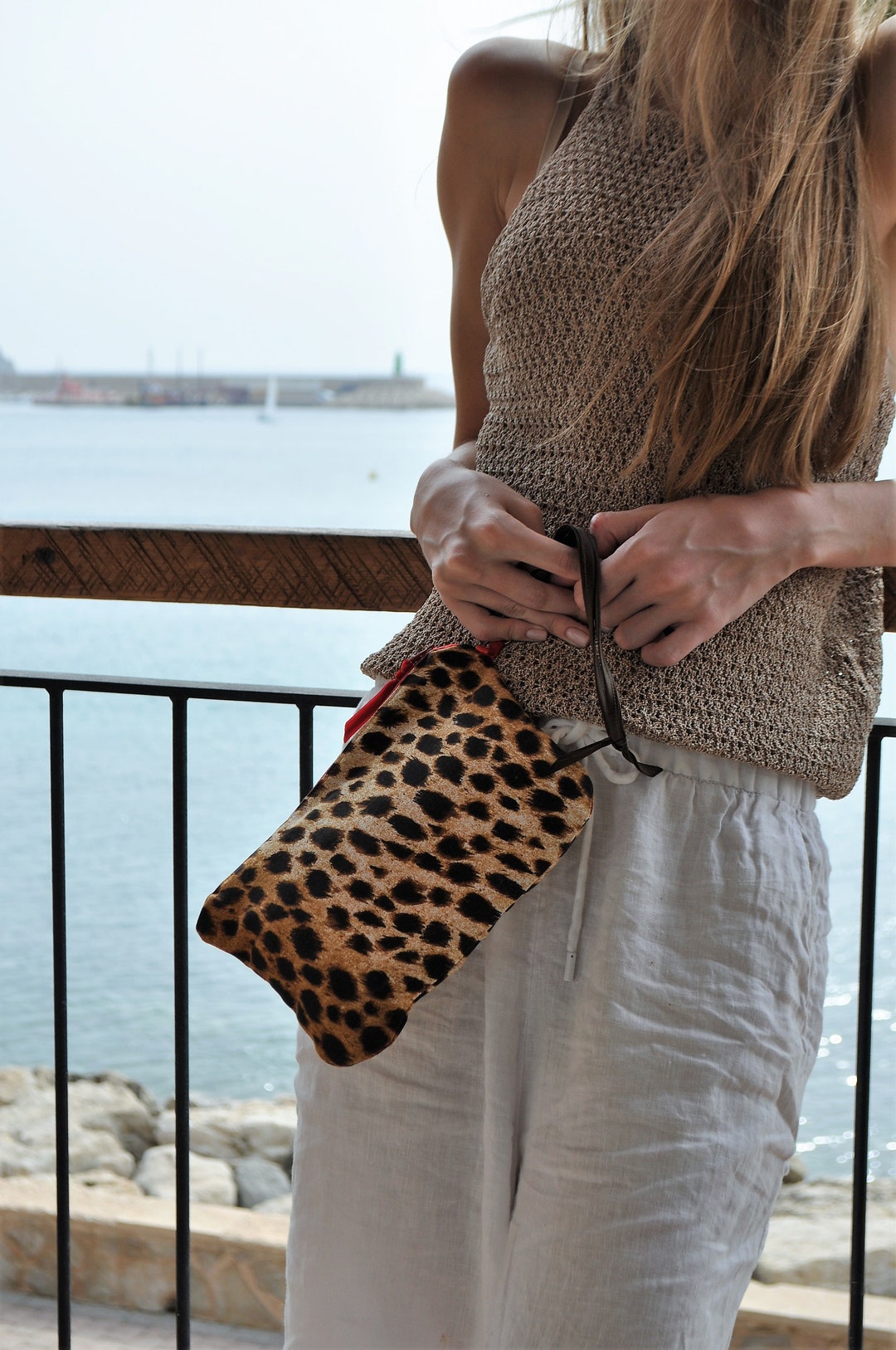 Leopard Print Clutch Animal Print Lover Clutch Beach Bag - Etsy