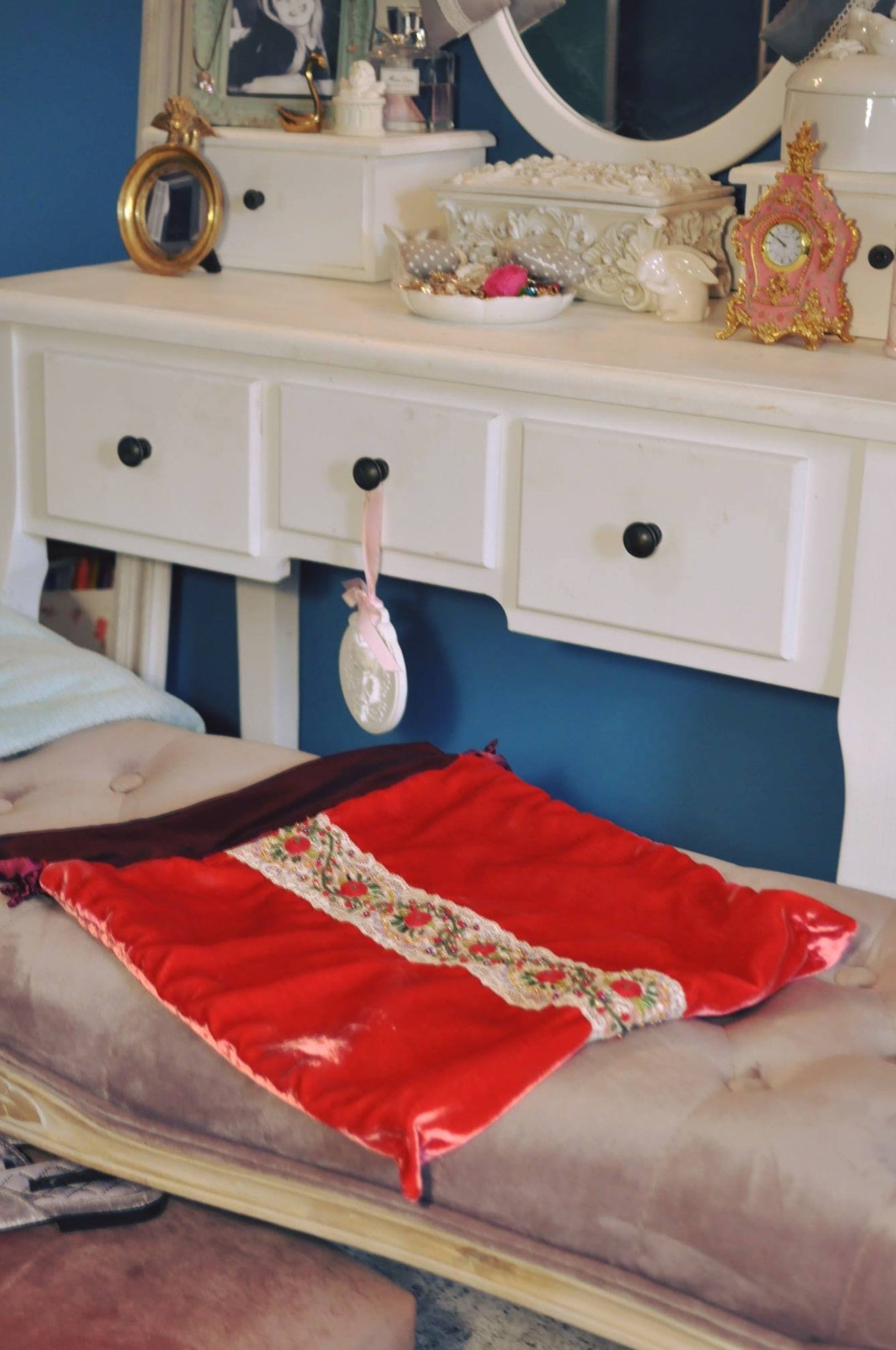 Bridal Velvet Bag Silk Velvet Sack Bag Bride Red Pouch Bag | Etsy