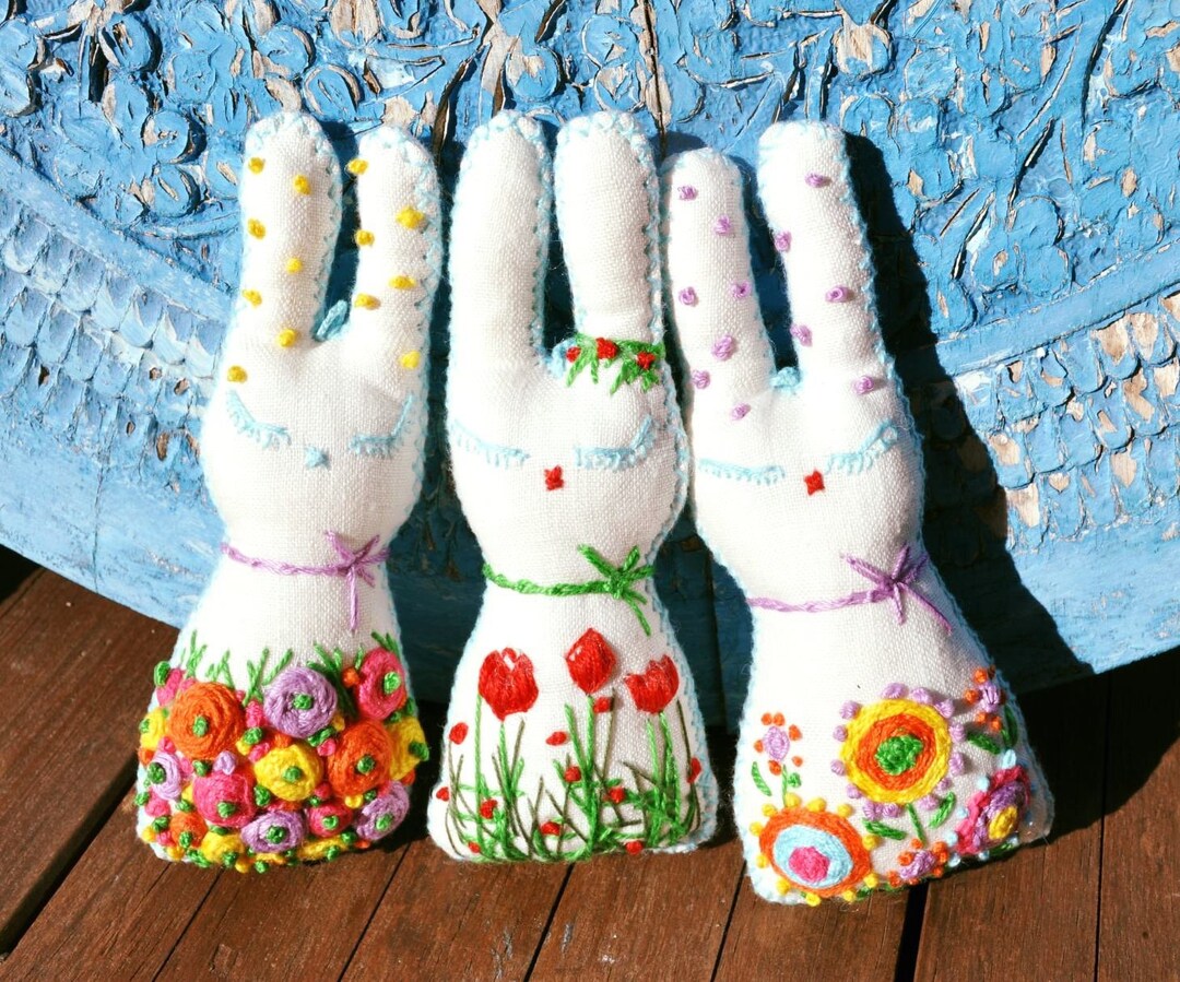 Linen Easter Bunny, Rustic Easter Bunny, Embroidery Bunnies, Fabric ...