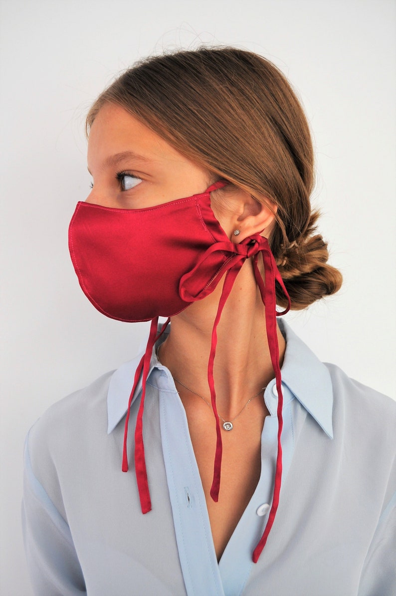 Wedding Silky Mask, Bridal Silk Mask, Duoble Layer Mask, Lingerie Mask ...