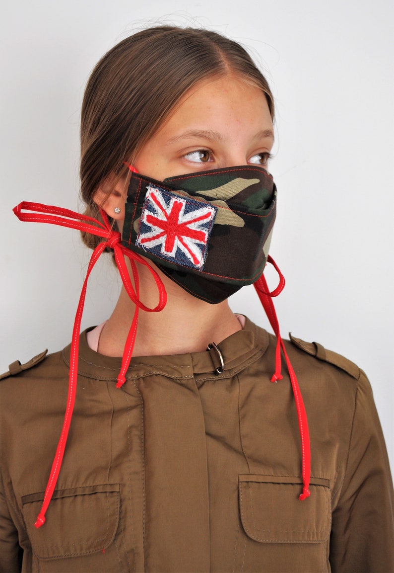Designer Face Mask Camouflage Ties Mask British Flag Mask - Etsy