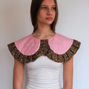 Extra Large Collar, Removable Collar, Peter Pan Collar, Rustic Large ...