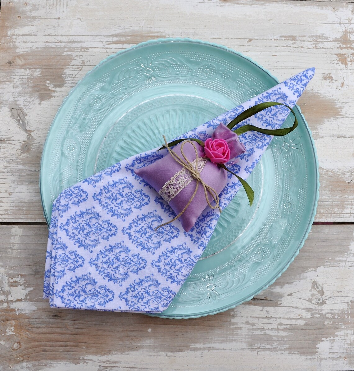 Set 4 Rustic Napkins Set4 Tassels Napkins Set Wedding - Etsy