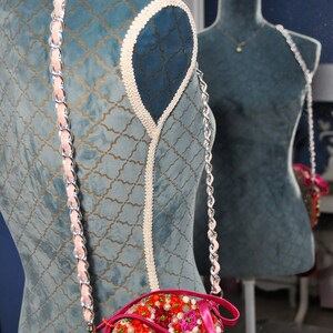 Bags Chain Strap, Clutch Chain Strap, Silver Rose Chain, Chain Handle ...