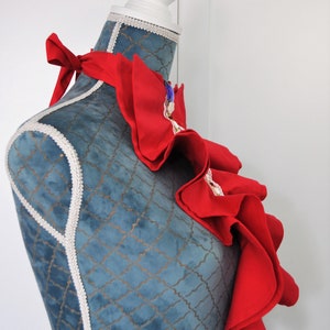 Necktie Ruffle Jabot, Lace Necktie Jabot, Coquillier Jabot Tie, Lace ...