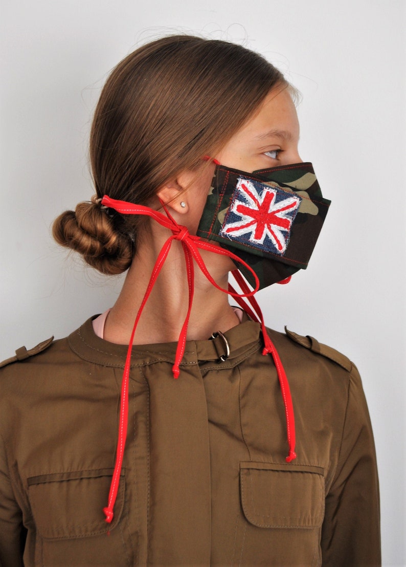 Designer Face Mask Camouflage Ties Mask British Flag Mask - Etsy