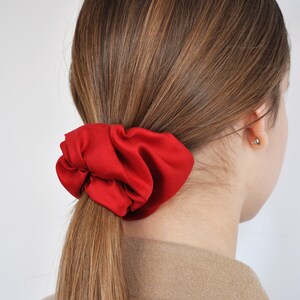 Red Silk Scrunchies, Tweed Scrunchie, Wedding Hair Ties, Scrunchies ...