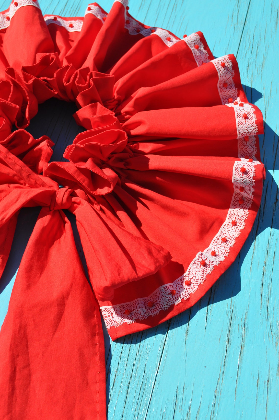 Extra Large Collar Detachable Collar Ruffle Red Collar - Etsy