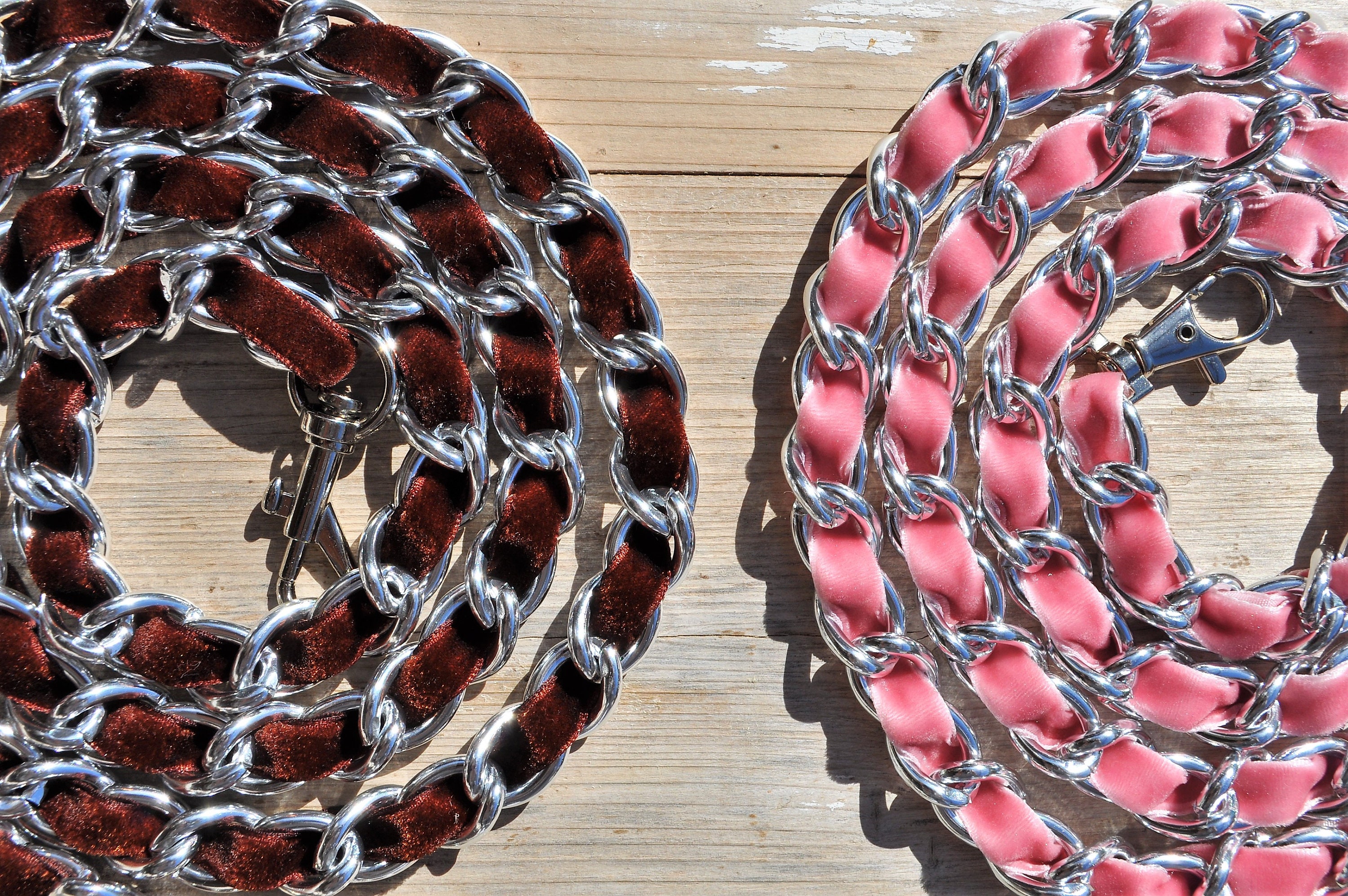 Bags Chain Strap Clutch Chain Strap Silver Brown Chain - Etsy