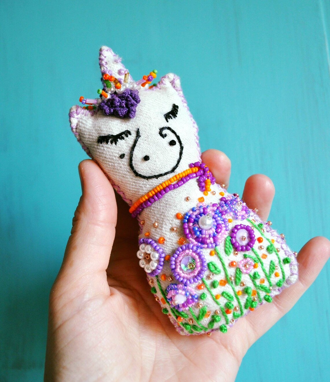 Unicorn Collectible Miniature Unicorn Unicorn Textil Doll | Etsy