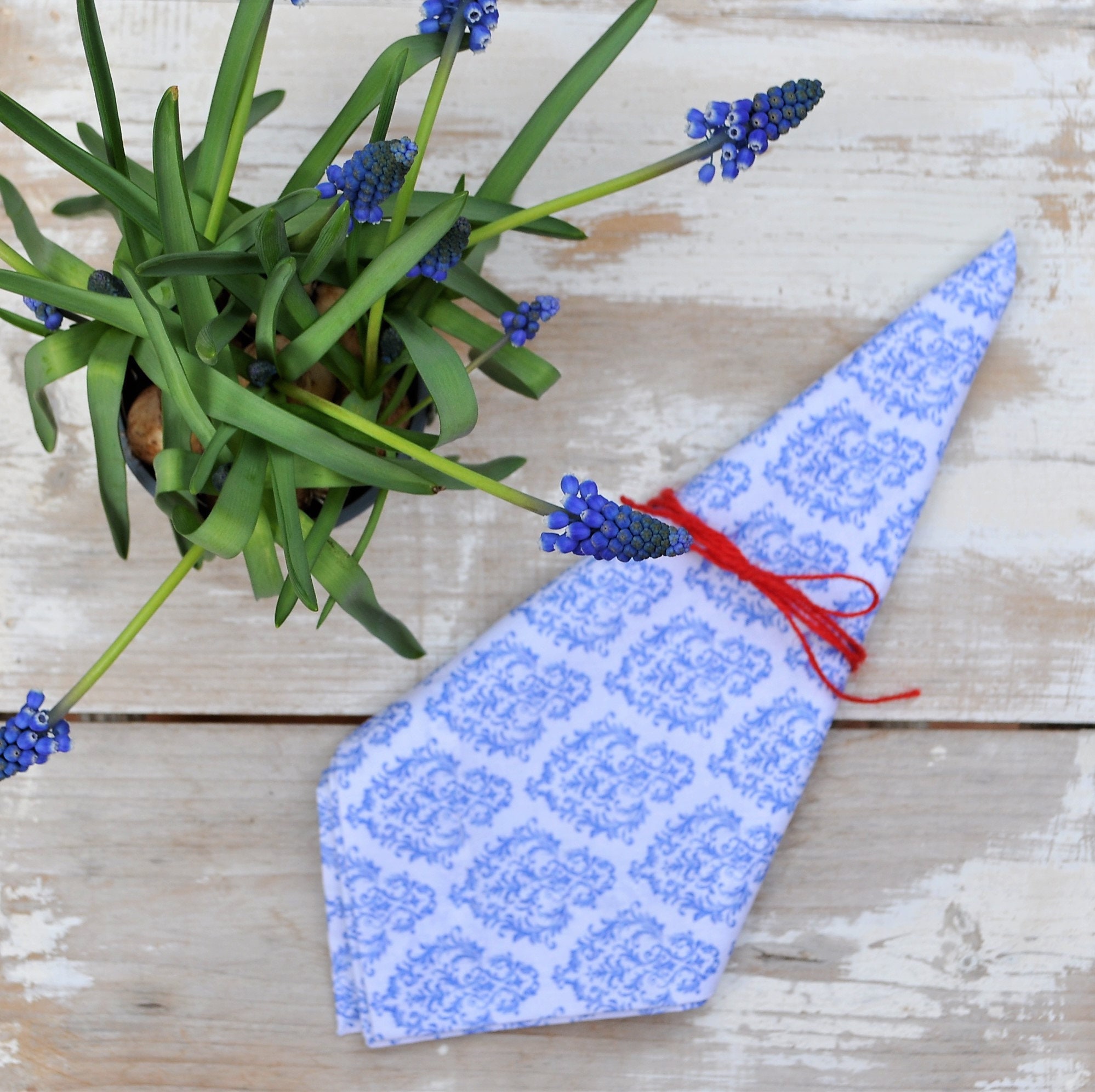 Set 4 Rustic Napkins, Set4 Tassels Napkins, Set Wedding Napkins ...