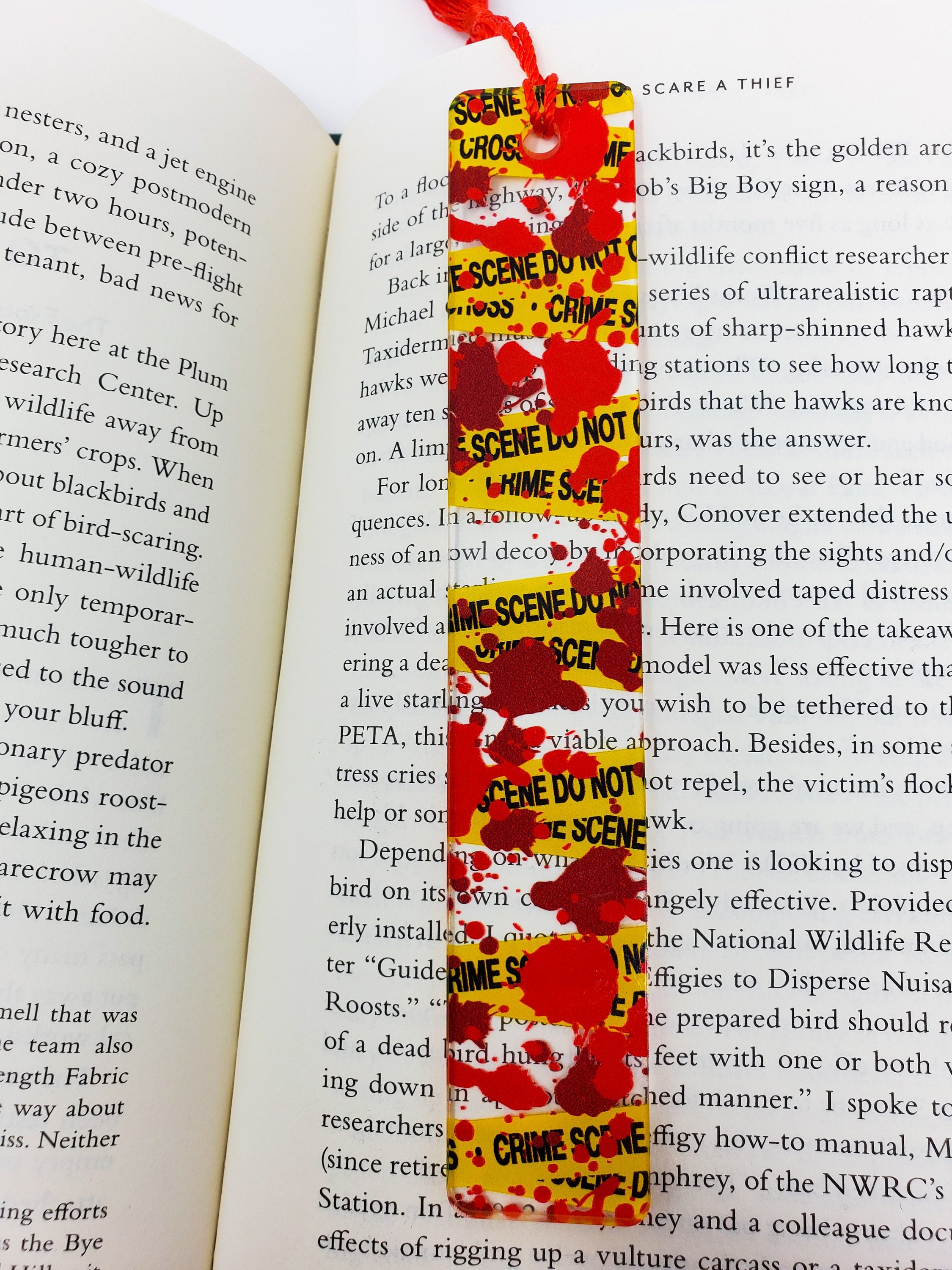 Blood Splatter Bookmark Crime Scene True Crime Crime - Etsy