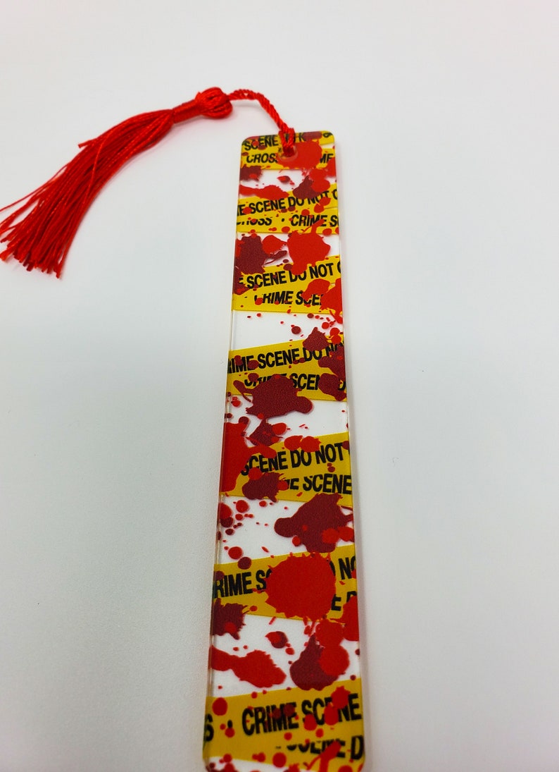 Blood Splatter Bookmark Crime Scene True Crime Crime - Etsy