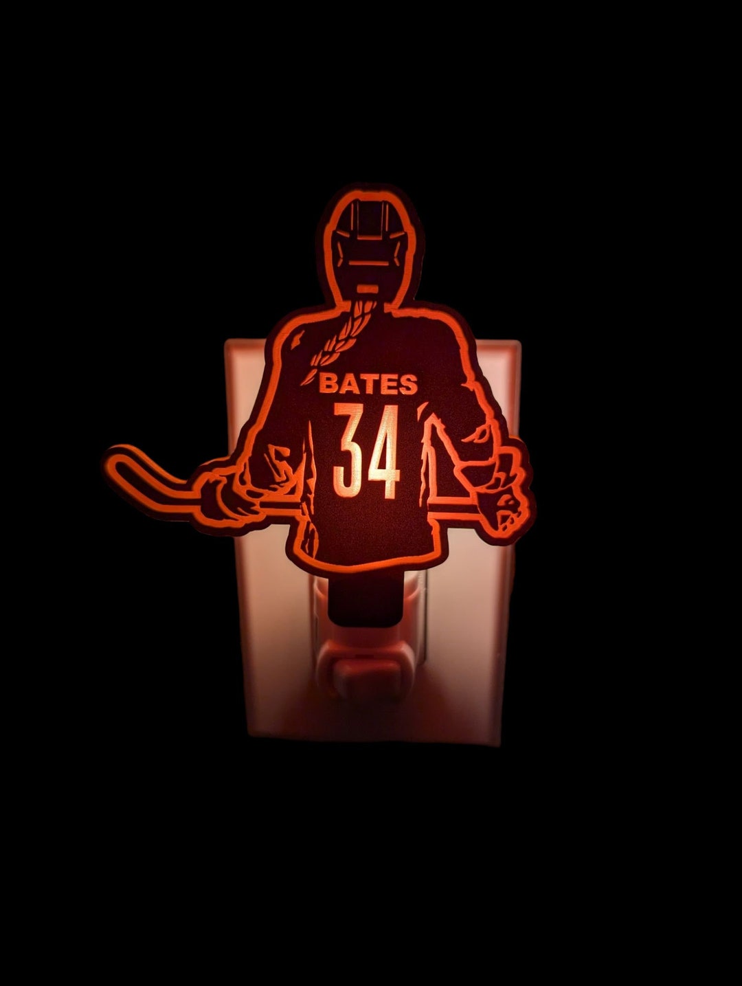 Custom Hockey Light | Hockey LED Plug-in Nightlight | Hockey Name Light ...