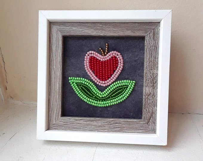 Metis Beadwork, Bead Art, Native, Indigenous Art, Framed Beadwork ...