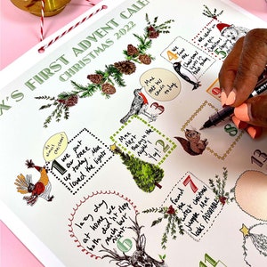 Keepsake Personalised Advent Calendar/christmas Planner/organiser - Etsy