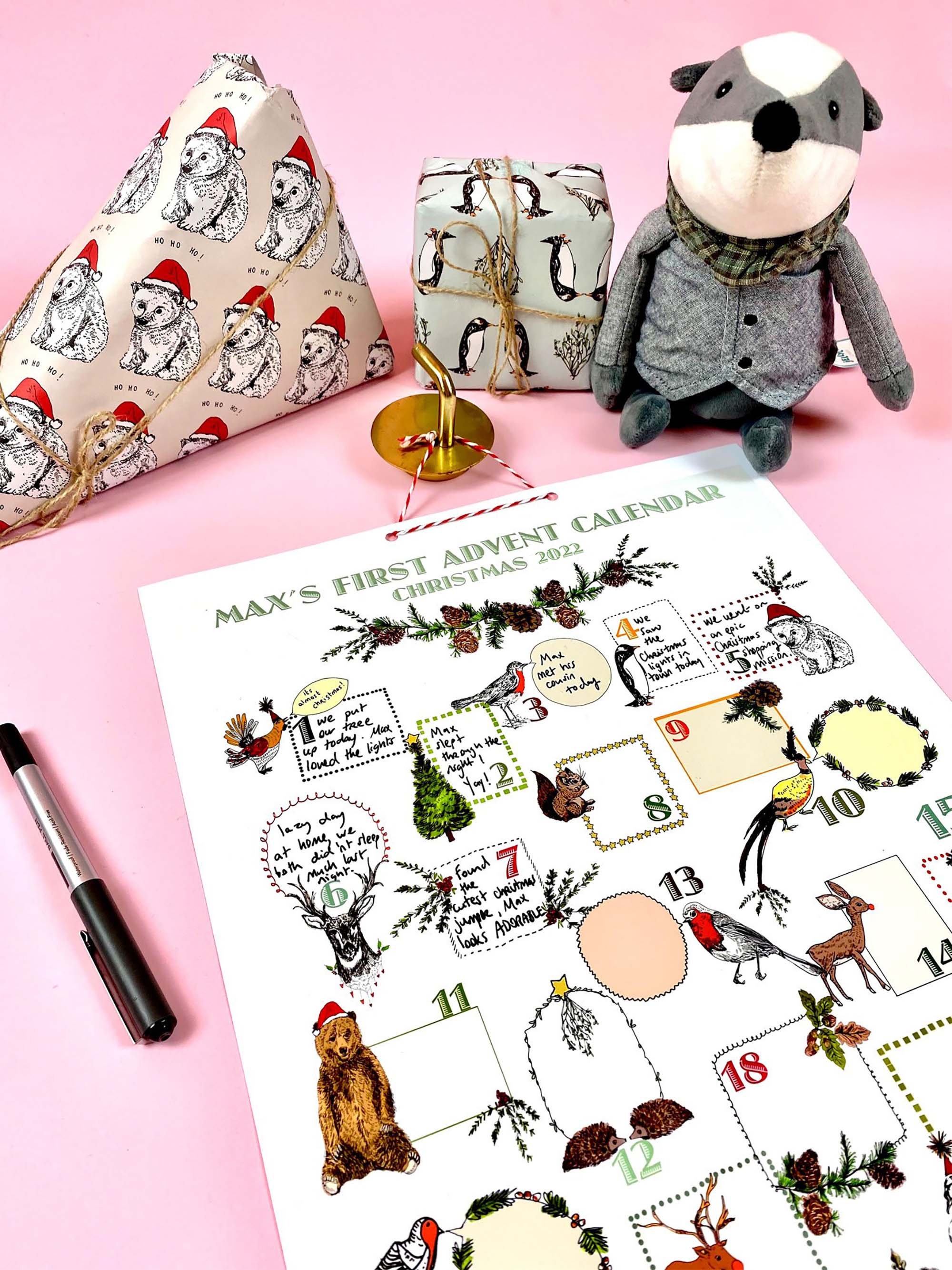 Keepsake Personalised Advent Calendar/christmas Planner/organiser - Etsy