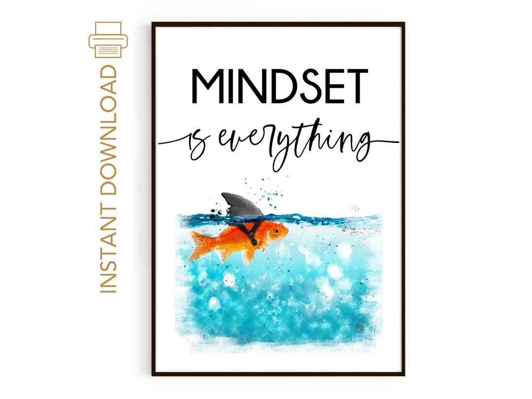 Mindset is Everything, School Psychologist Print | Quotes About Life ...