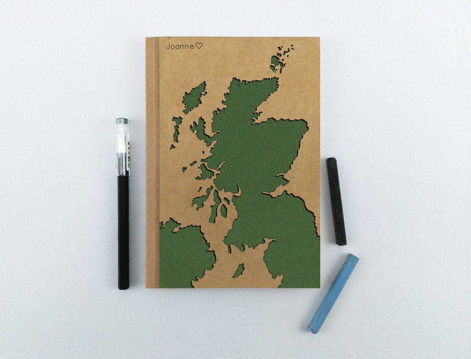Scotland Travel Journal Scotland Gift Kraft Notebook | Etsy