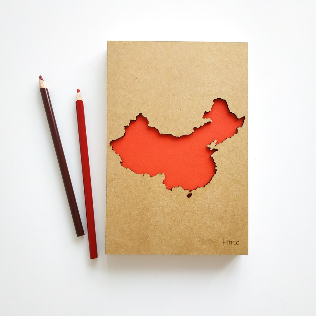 Customized Travel Notebook, Chinese New Year Gift, CHINA Map Notebook ...