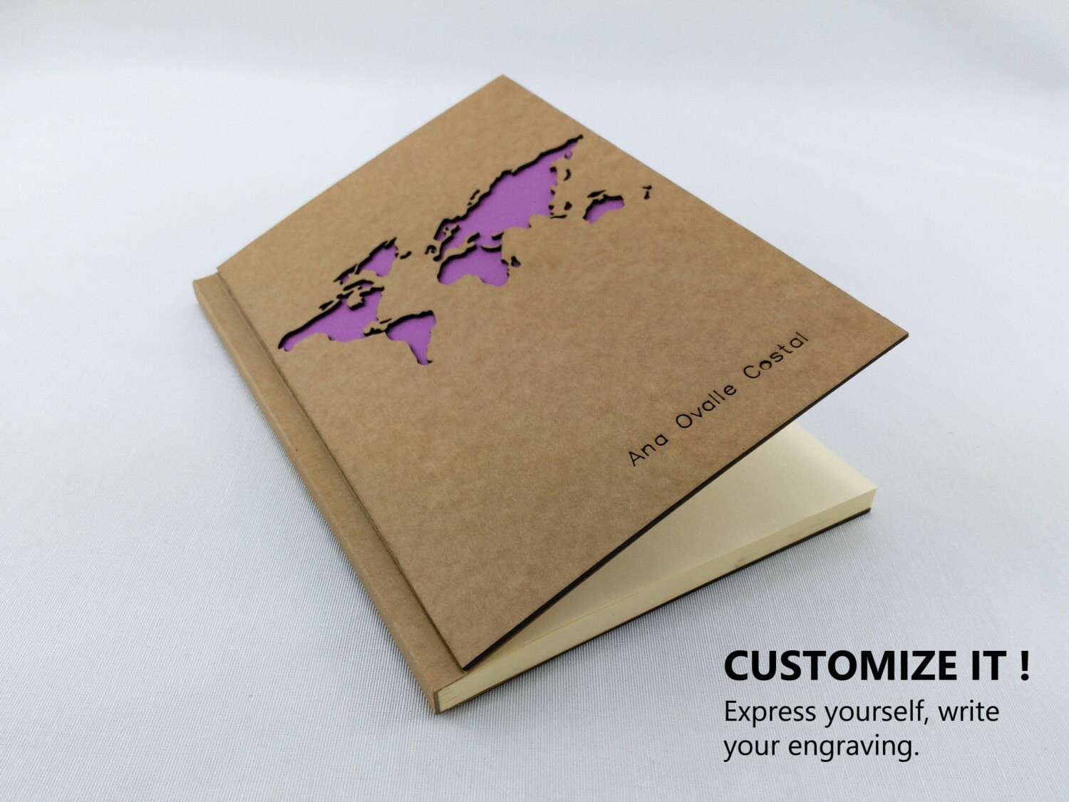 UNITED STATES Map TRAVEL Notebook Personalized Journal | Etsy