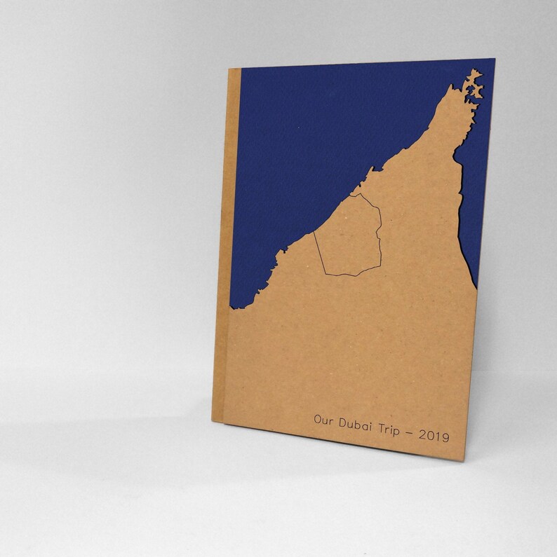 Dubai Travel Journal Emirates Map Notebook Middle East - Etsy