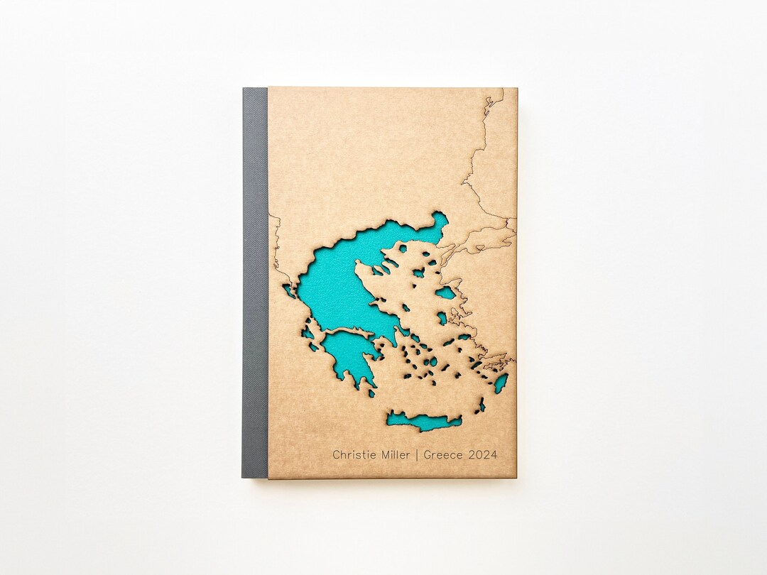 Greece Travel Journal, Greek Travel Notebook, Personalised Greece Gift ...