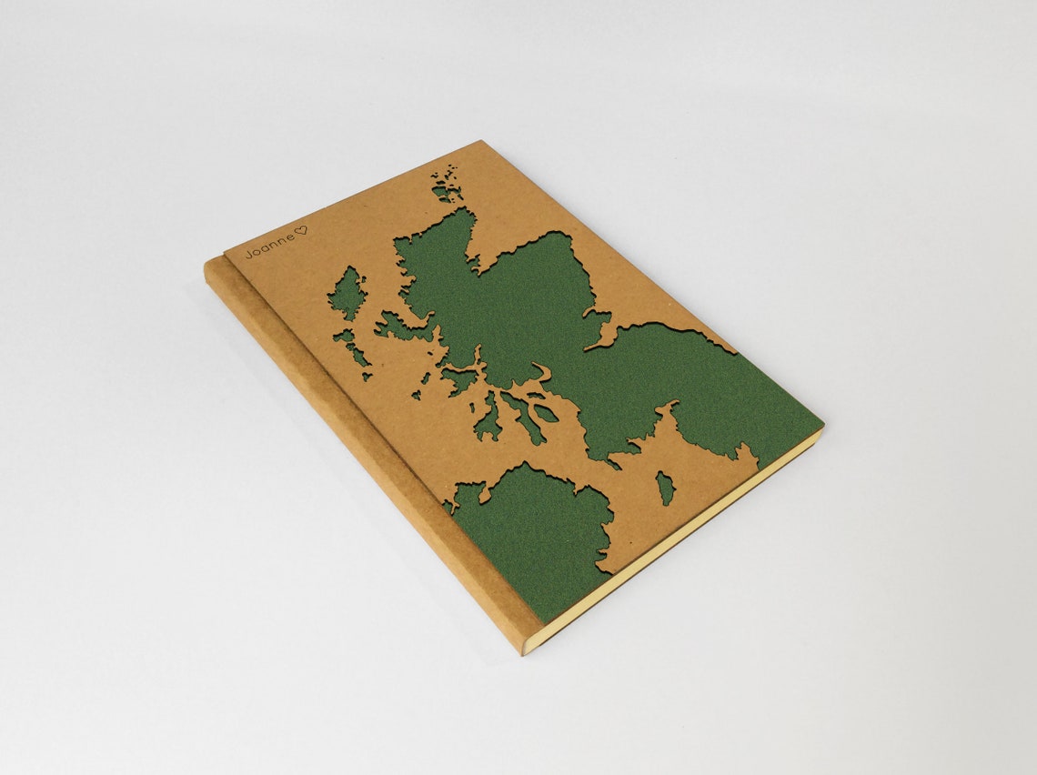 Scotland Travel Journal Scotland Gift Kraft Notebook | Etsy