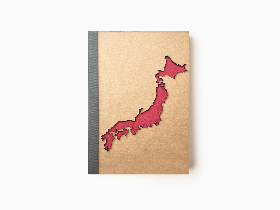 Japan Travel Journal, Japan Map Notebook, Personalised Japan Gift - Etsy