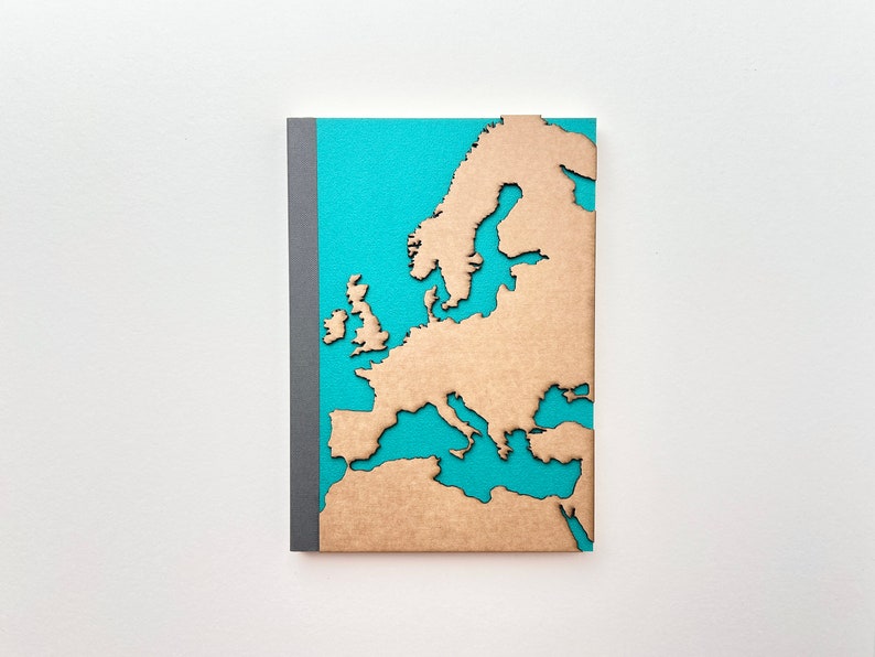 Personalized Europe Map Travel Journal: Custom A5 Notebook - Etsy