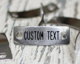 Shoe Tags Engraved Boot Laces. Shoe Lace Charms Personalized. - Etsy