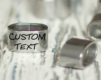 Golden Color Custom Beads Personalized Metal Bulk for Jewelry - Etsy