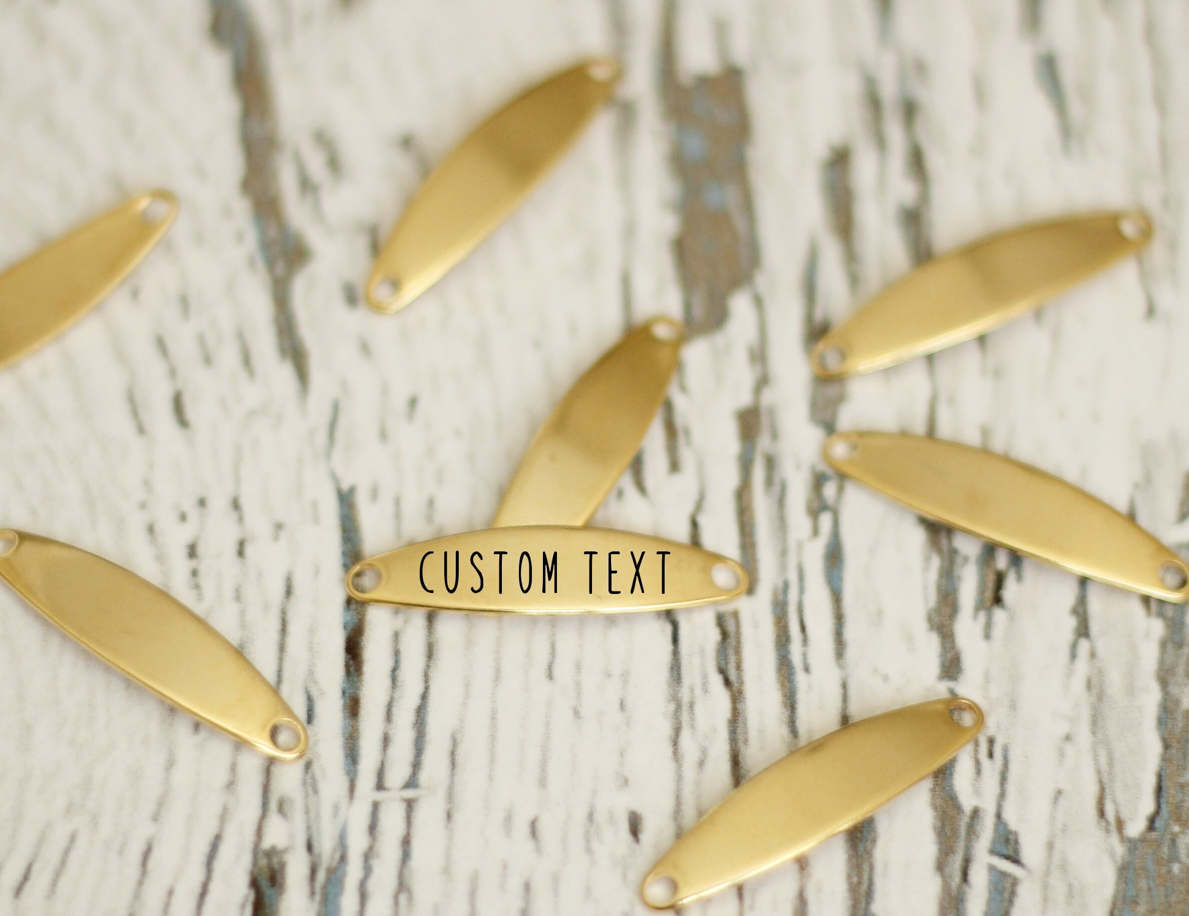 Customized Tags. Golden Charms Personalized. Small Pendants - Etsy