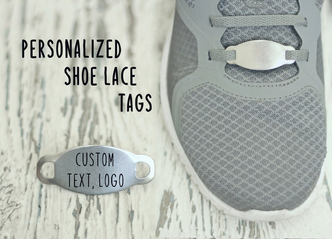 Personalized Shoe Laces Charms. Custom Engraved Runners Gift. Wholesale ...