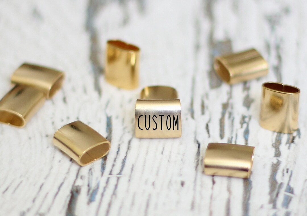 Logo Spacers Custom Beads. Name Connector Personalized Tag. Spacers ...