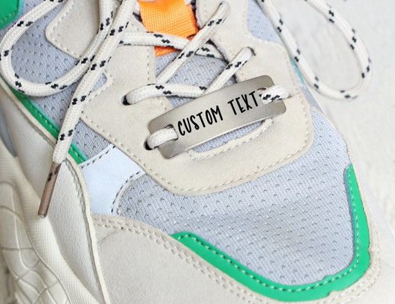 Shoe Tags Engraved Boot Laces. Shoe Lace Charms Personalized. - Etsy