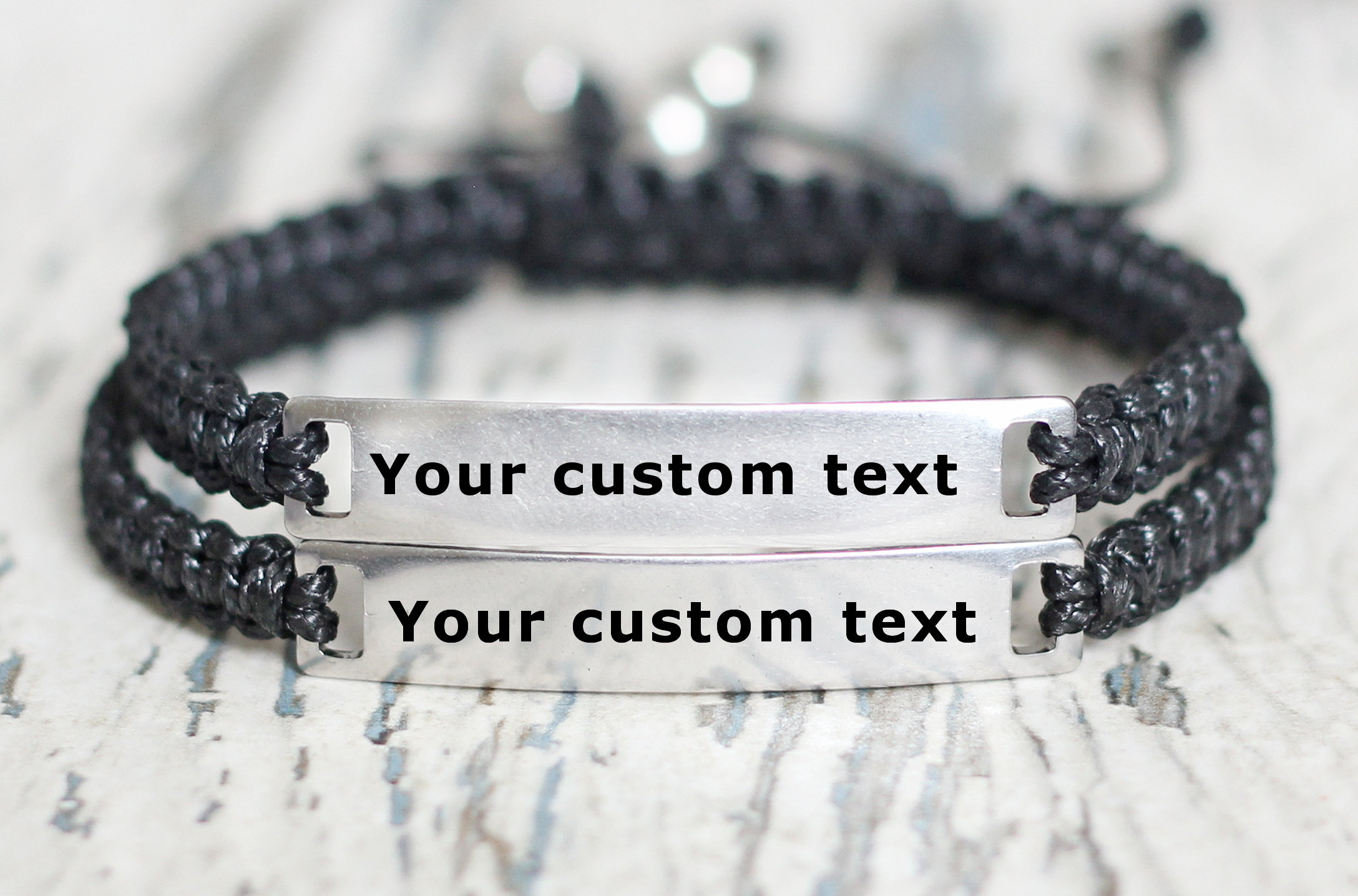 Personalized Charms Bar Add on Bracelet Charm Custom Jewelry | Etsy