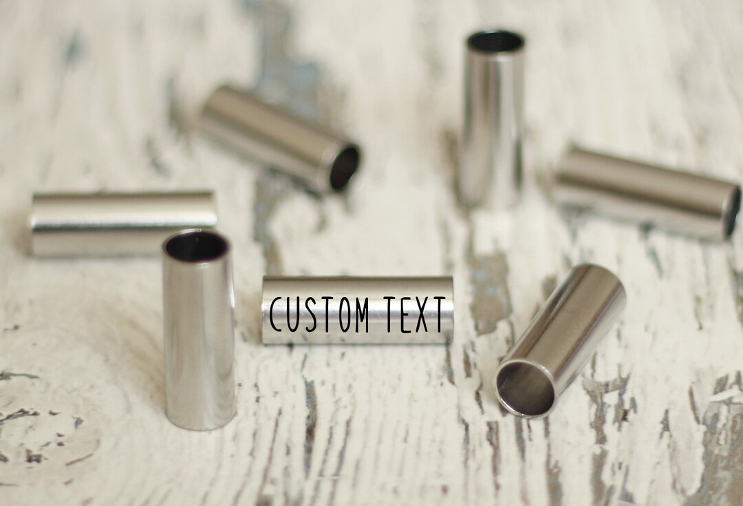 Custom Spacers Metal Blank. Personalized Beads for Bracelet. - Etsy