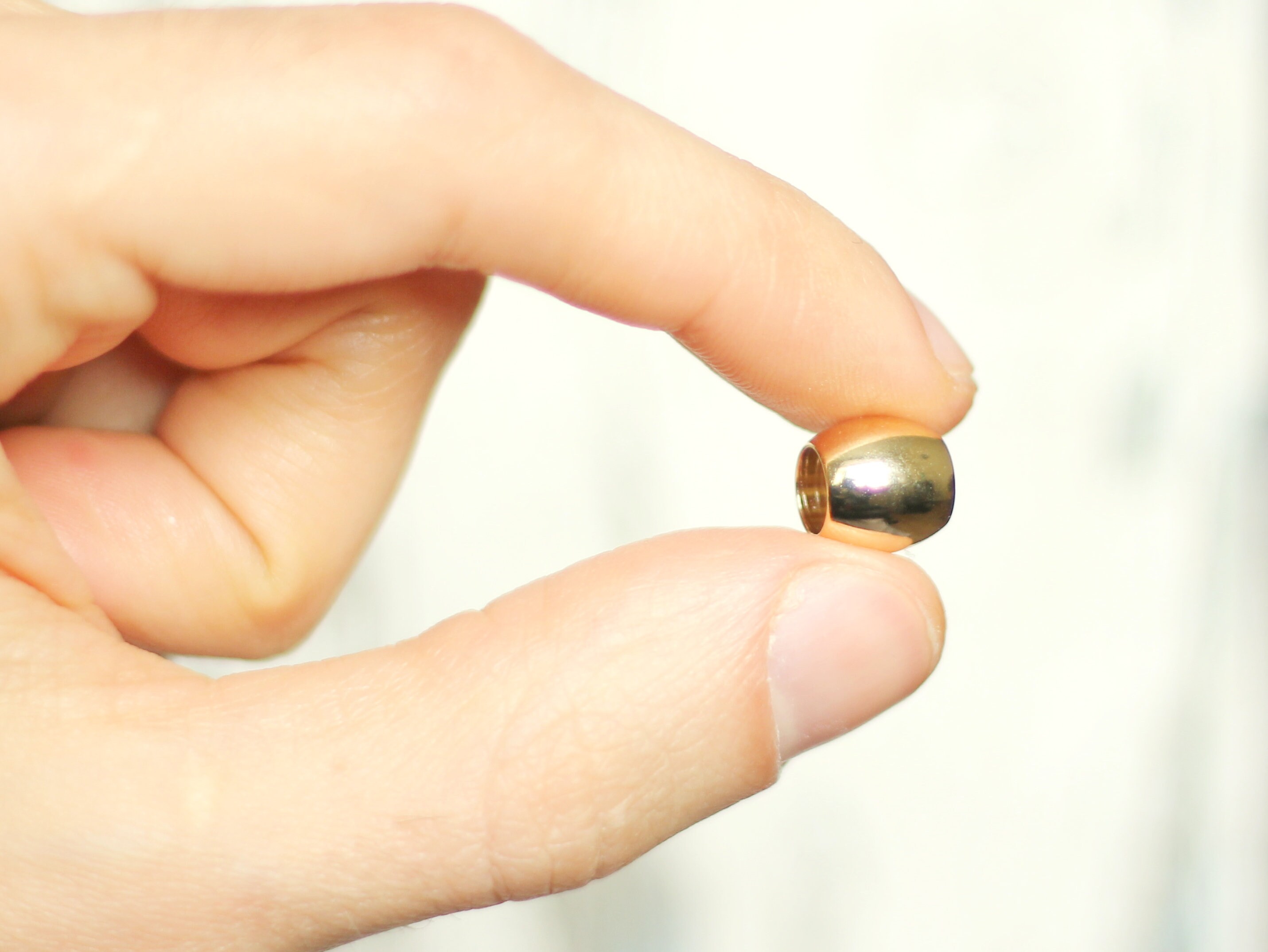 Golden Color Custom Beads Personalized Metal Bulk for Jewelry - Etsy