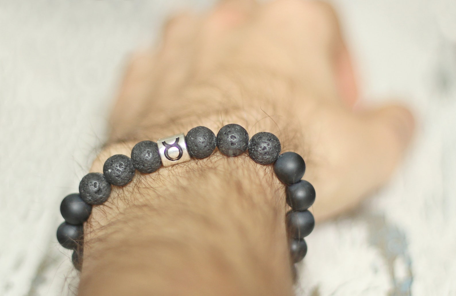 Taurus Bracelet Zodiac Sign Taurus Jewelry Birthday May Men Zodiac Bead ...