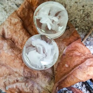 Ice Plugs, Resin Handmade Clear Plugs/ Gauges. Double Flared. - Etsy