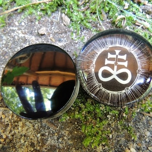 The Brimstone Symbol or Leviathan Infinity Cross Ear Plugs/ Gauges for ...