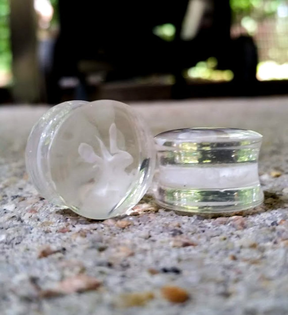 Ice Plugs Resin Handmade Clear Plugs/ Gauges. Double Flared. - Etsy