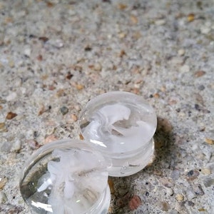 Ice Plugs, Resin Handmade Clear Plugs/ Gauges. Double Flared. - Etsy