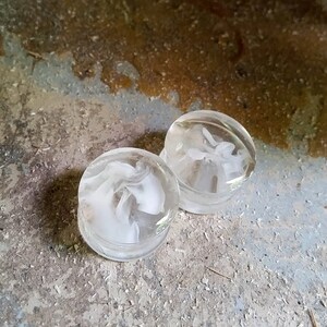 Ice Plugs, Resin Handmade Clear Plugs/ Gauges. Double Flared. - Etsy